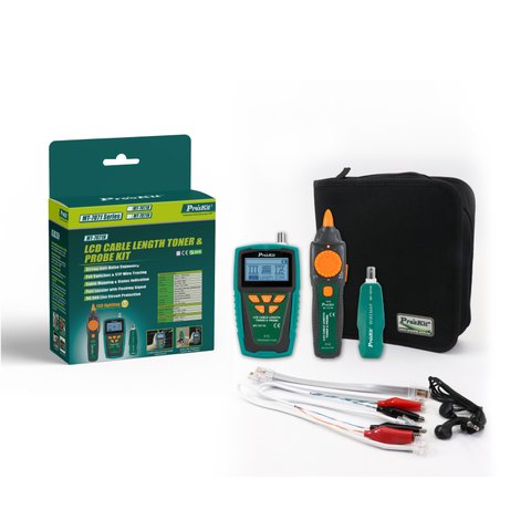 LCD Cable Length Toner & Probe Kit Pro'sKit MT-7071N - ToolBoom